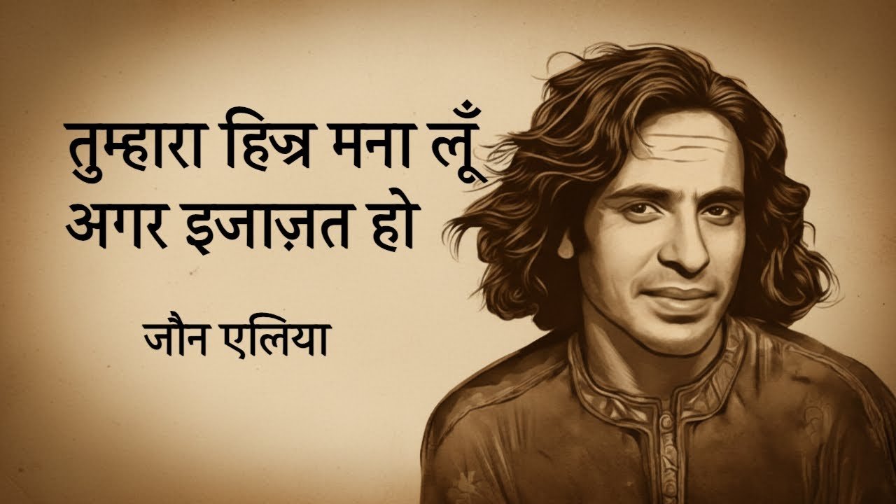 Agar Ijazat Ho Lyrics English Translation - Jaun Eliya | Ghazal ...